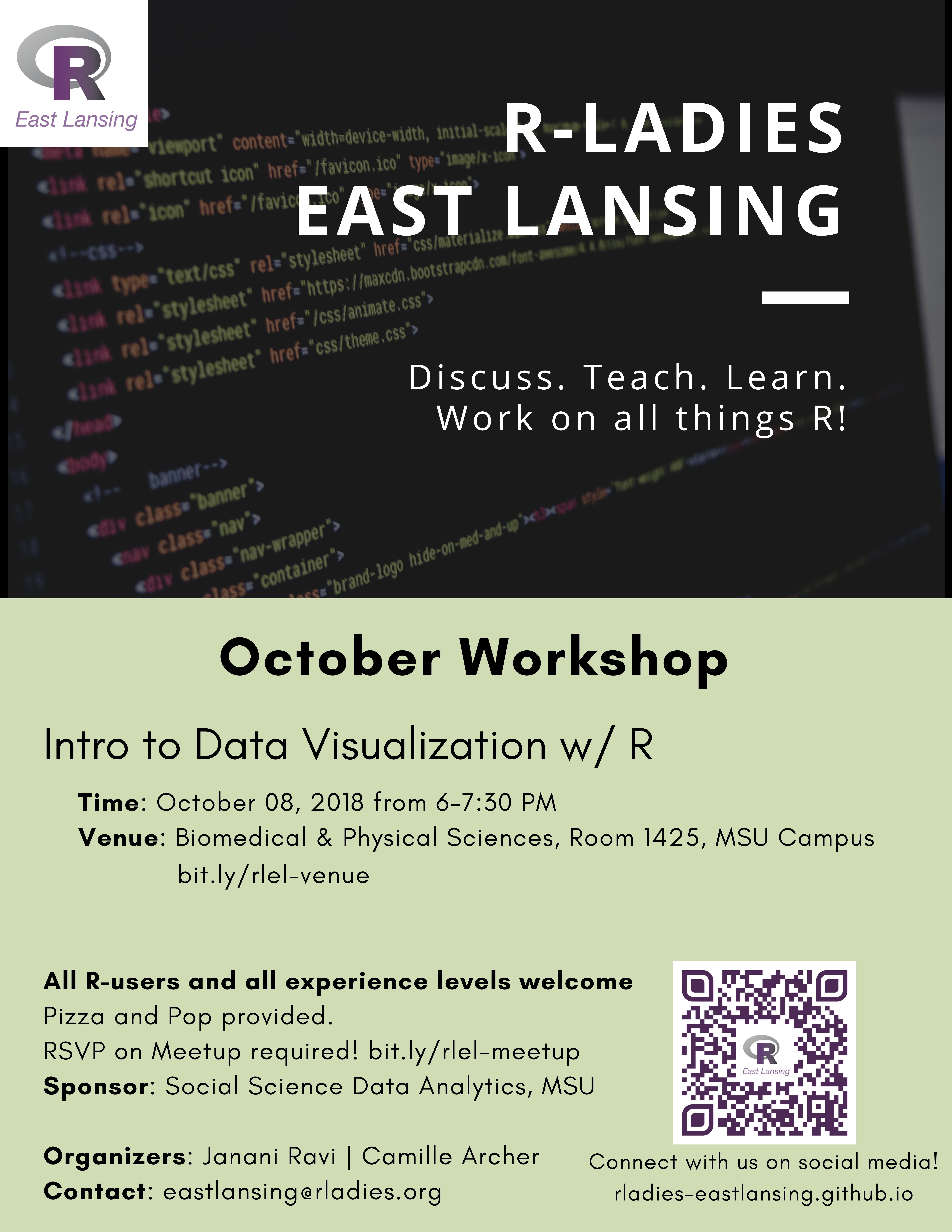 R-Ladies East Lansing | Workshop on Intro to Data Visualization w/ R ...